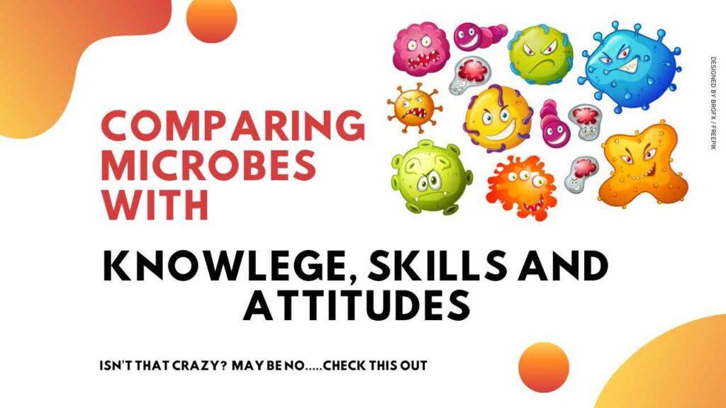 Comparing microbes with knowledge, skills and attitudes. No, that’s not ...